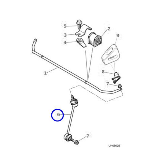 JAGUAR スタビリンクロッド リア 左側 ジャガー Fタイプ(X152) SタイプII(X200) XFI(X250) XJ(X350 X351 X358) XKII(X150) : 藤田 ...
