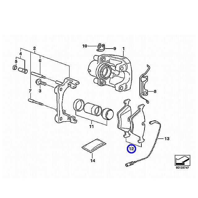 BMW ディスクパッド ブレーキパッド フロント 左右 5シリーズ E60 E61 525i 530i 530xi 540i 545i ...