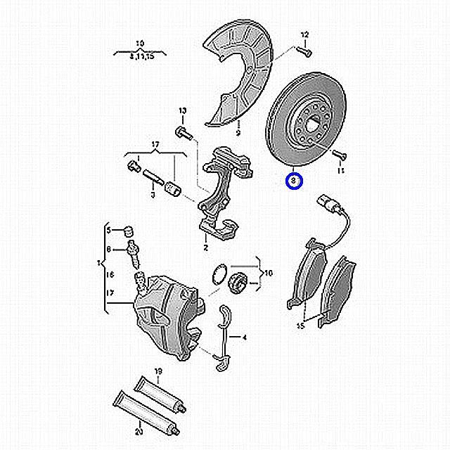 フォルクスワーゲン（Volkswagen） ブレーキローター フロント 左右セット ティグアン 5NCAW 5NCCZ 5NCTH 5NCZE ...