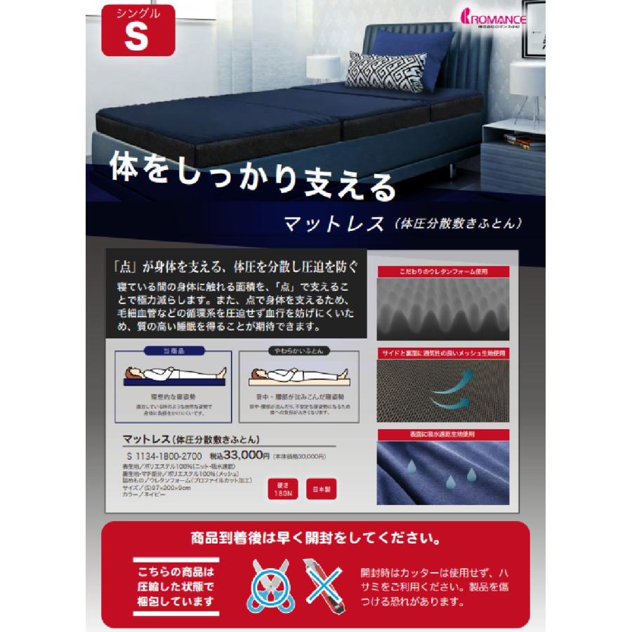 ロマンス小杉 敷き布団 マットレス 体圧分散敷きふとん 健康 ロマンス小杉 敷き布団 マットレス 体圧分散敷きふとん 健康