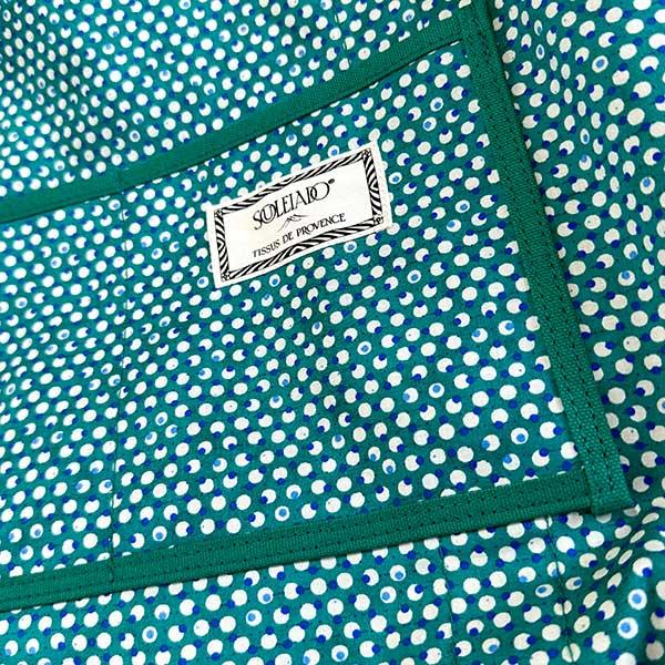 SOULEIADO（ソレイアード） SOULEIADO PRINT REVERSIBLE BAG ライトグリーン系 プリント リバーシブル ...