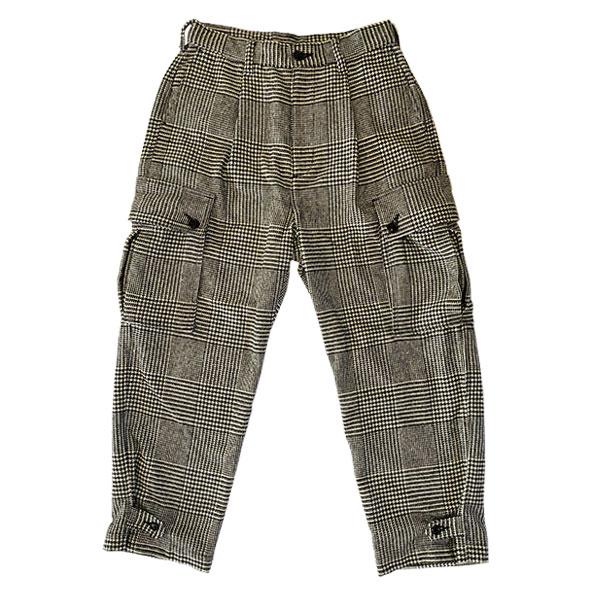 BOHEMIANS NEP CHECK CARGO PANTS BLACK ネップチェック カーゴパンツ ブラック イージーパンツ ボヘミアン ...