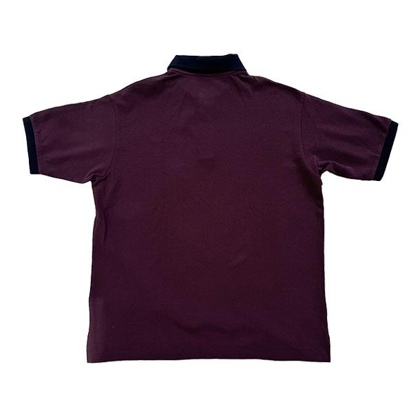 BOHEMIANS SOLID COL LOOSE S/S POLO SHIRTS BURGUNDYボヘミアンズ ルーズ ポロシャツ ...