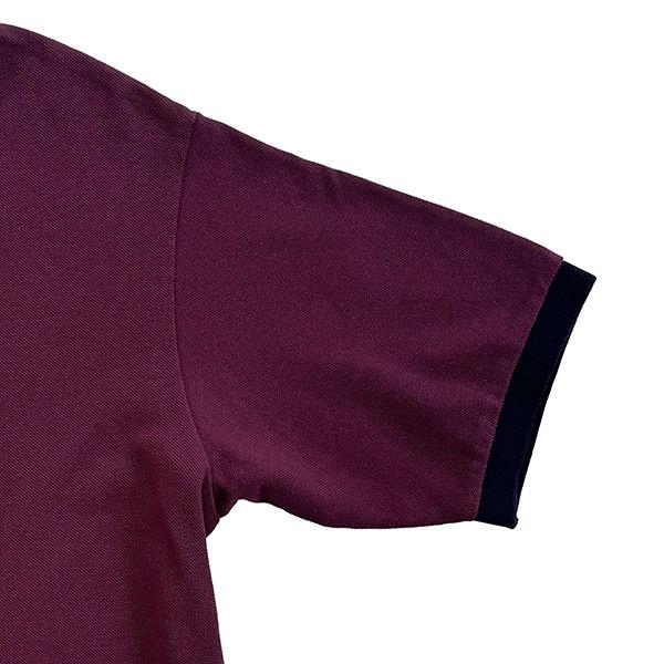 BOHEMIANS SOLID COL LOOSE S/S POLO SHIRTS BURGUNDYボヘミアンズ ルーズ ポロシャツ ...