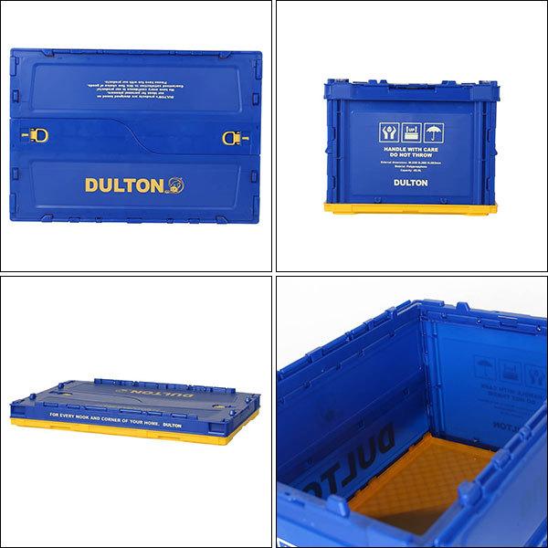 DULTON（ダルトン） DULTON FOLDING CONTAINER 40L フォールディング コンテナ 40L 折りたたみコンテナ 収納 キャンプ ガレージ スタッキング フタ付 ...