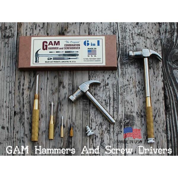 DETAIL GAM Hammers And Screw Drivers ハンマー アンド スクリュー ドライバー 工具 DIY アメリカ ...