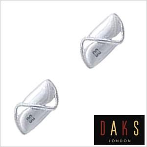 DAKS（ダックス） カフスボタン カフスボタン カフス カフリンクス メンズ アクセサリー シルバー DC7015 : ビジネスシューズのシューカフェ - 通販 - Yahoo!ショッピング