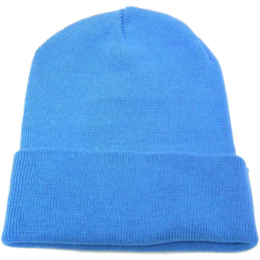 ニットキャップ コットン ニット帽 スカイブルー 水色 ビーニー 秋冬 綿 ぴったりフィット knit-1237-11 爆買 : ハッピーハット - 通販 - Yahoo!ショッピング