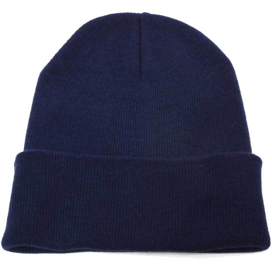 ニットキャップ コットン ニット帽 ネイビー 紺 ビーニー 春夏 綿 ぴったりフィット knit-1237-13 : ハッピーハット - 通販 - Yahoo!ショッピング
