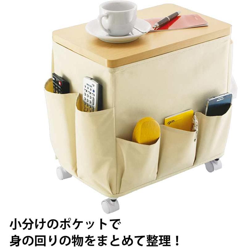 不動技研 WTWサイドテーブルワゴン ホワイト F-2531-W : ひゃくえもんplus - 通販 - Yahoo!ショッピング