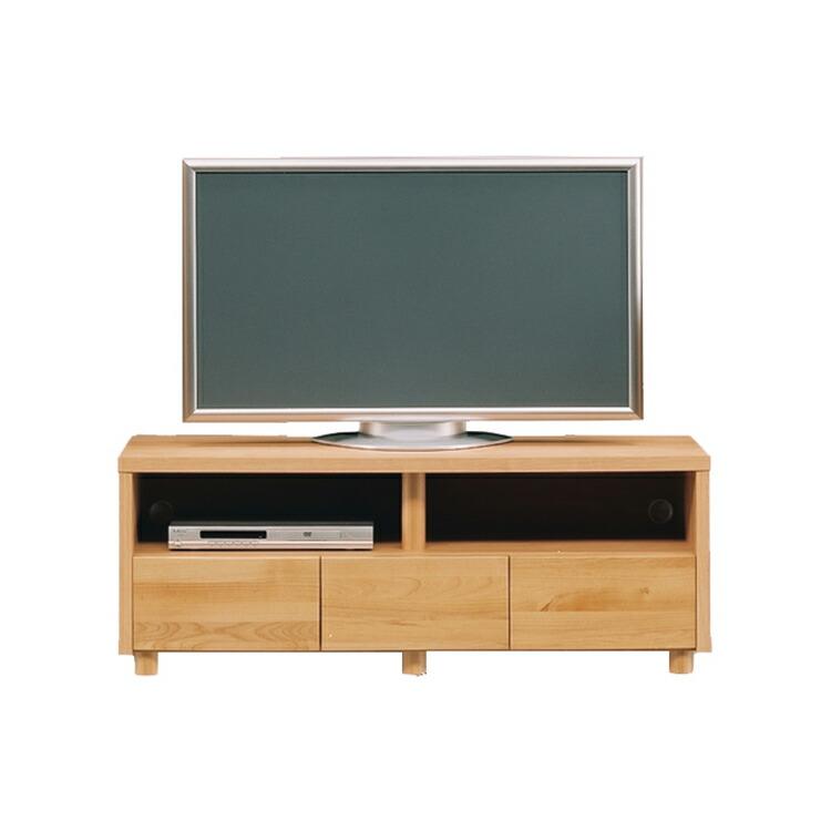 堀田木工所 TV台 120cm テレビ台 テレビボード おしゃれ 北欧 コーナー TVボード 収納 ローボード 型 スタンド 120 台 無垢 高級感 『アールユニット120TV台 NA ...