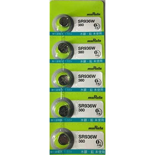 SR936W(380) 村田製作所 酸化銀ボタン電池1シート（5個パック）【ムラタmuRata】 : de040 : HYK時計工具・パーツ ...