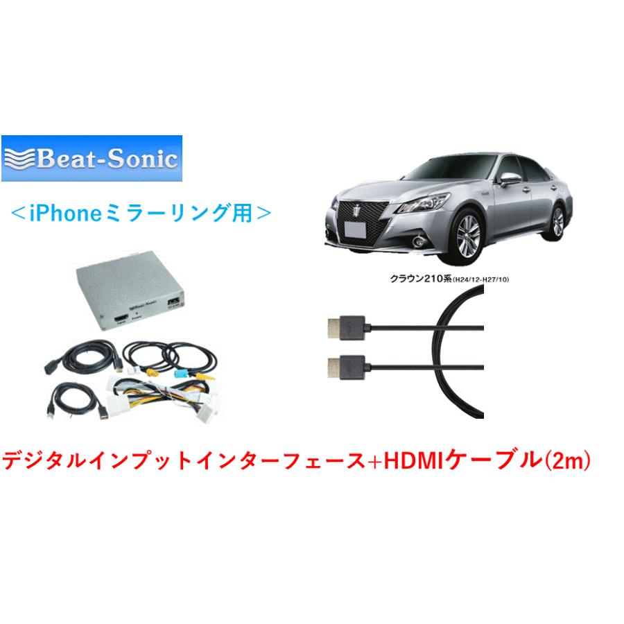 ビートソニック デジタルインプットインターフェース+HDMIケーブル iPhoneミラーリング用 HVXT04 HDC2A 【説明欄に適合情報 ...
