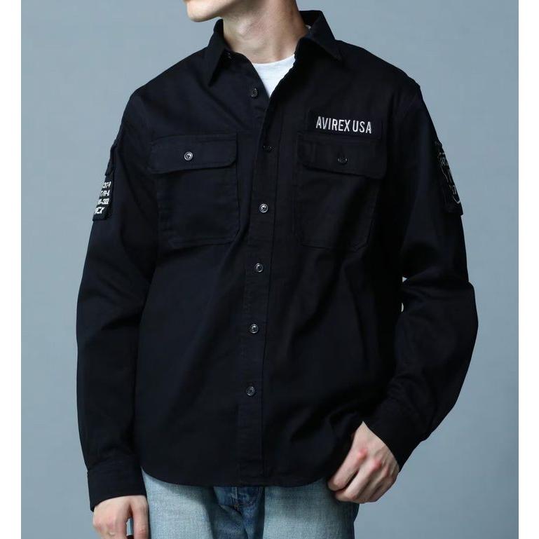 AVIREX 長袖シャツ メンズ ミリタリーシャツ ブルゾン 正規品 Y_U 7834920001  7986930 ブランド おしゃれ アビレックス アヴィレックス 送料無料 AVIREX 長袖シャツ メンズ ミリタリーシャツ ブルゾン 正規品 Y_U