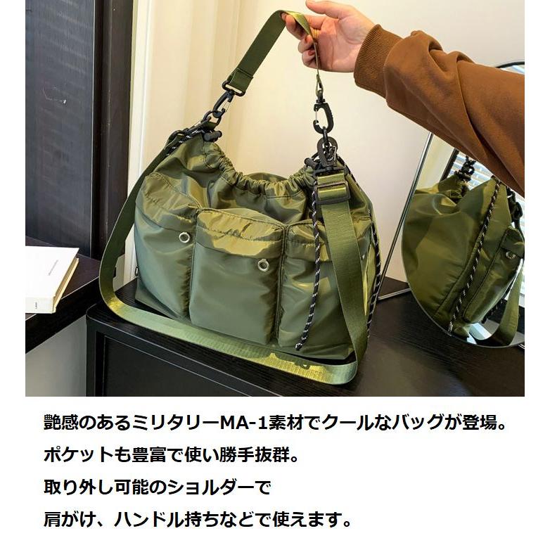ショルダーバッグ トートバッグ メンズ レディース Military ★REV 7987004 ミリタリー バッグ 軽量 撥水 MA-1 : ...