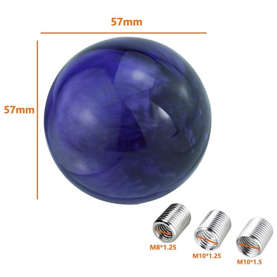 Lunsom 丸シフトノブ 樹脂 球型シフトノブ おしゃれ オートマとマニュアル車に適用します (パープル) : ハイパーマーケット2号店 - 通販 - Yahoo!ショッピング