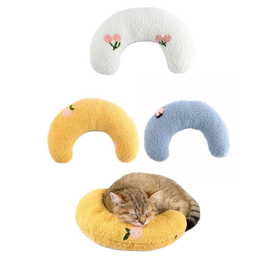 YFFSFDCあごのせ猫枕 3点セット猫のU字型枕 ペット枕 クッション月の形 快適 寝心地 ペット枕 月の形 快適 寝心地 ペット枕 プレゼント用 : s-b0ck29c49p ...