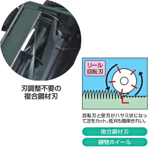 キンボシ 手動芝刈機 ブリティッシュモアーロイヤル GFB-2500R : hyu3600000002128 : 現場にGO - 通販 - Yahoo!ショッピング