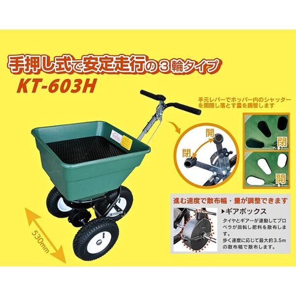 和コーポレーション KAZ 肥料散布機 撒きざんまい 手動3輪タイプ KT-603H 60L 【受注生産品】 : 現場にGO - 通販 - Yahoo!ショッピング