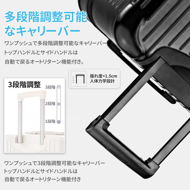 HZDMJ スーツケース キャリーケース Lサイズ 軽量 大型 耐衝撃最強 キャリーバッグ TSAロック 修学 海外 国内 旅行 95L大容量 おしゃれ 6色 静音 :12xlx:HZDMJ ...
