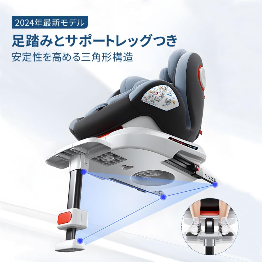 hzdmj チャイルドシート 360°回転式 ジュニアシート 0歳〜12歳 赤ちゃんグッズ ベビーグッズ 出産祝い リクライニング 長く使える 洗える 取付簡単 2年保証 : HZDMJ ...