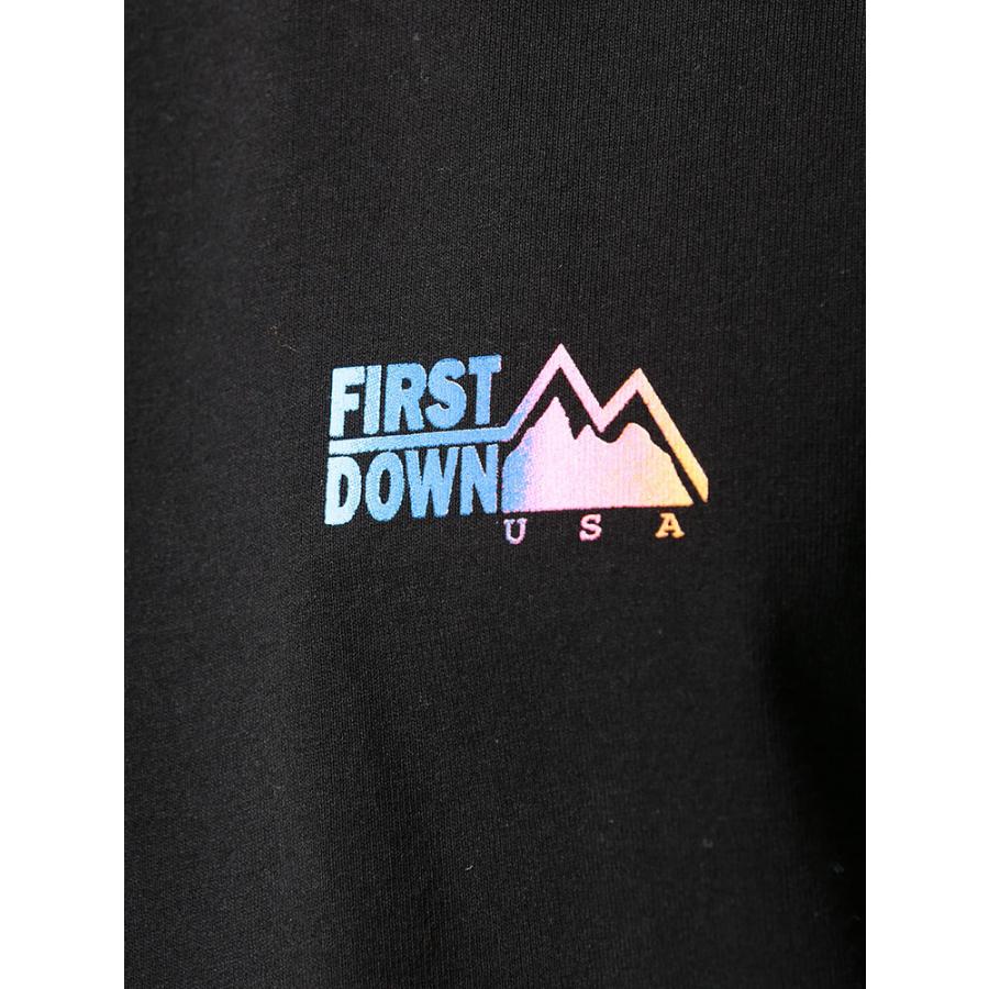 FIRST DOWN ファーストダウン Tシャツ USA ファーストダウンユーエスエー グラデロゴ クルーネック 半袖 COLOR LOGO SS T F901505C 【WEB限定 ...