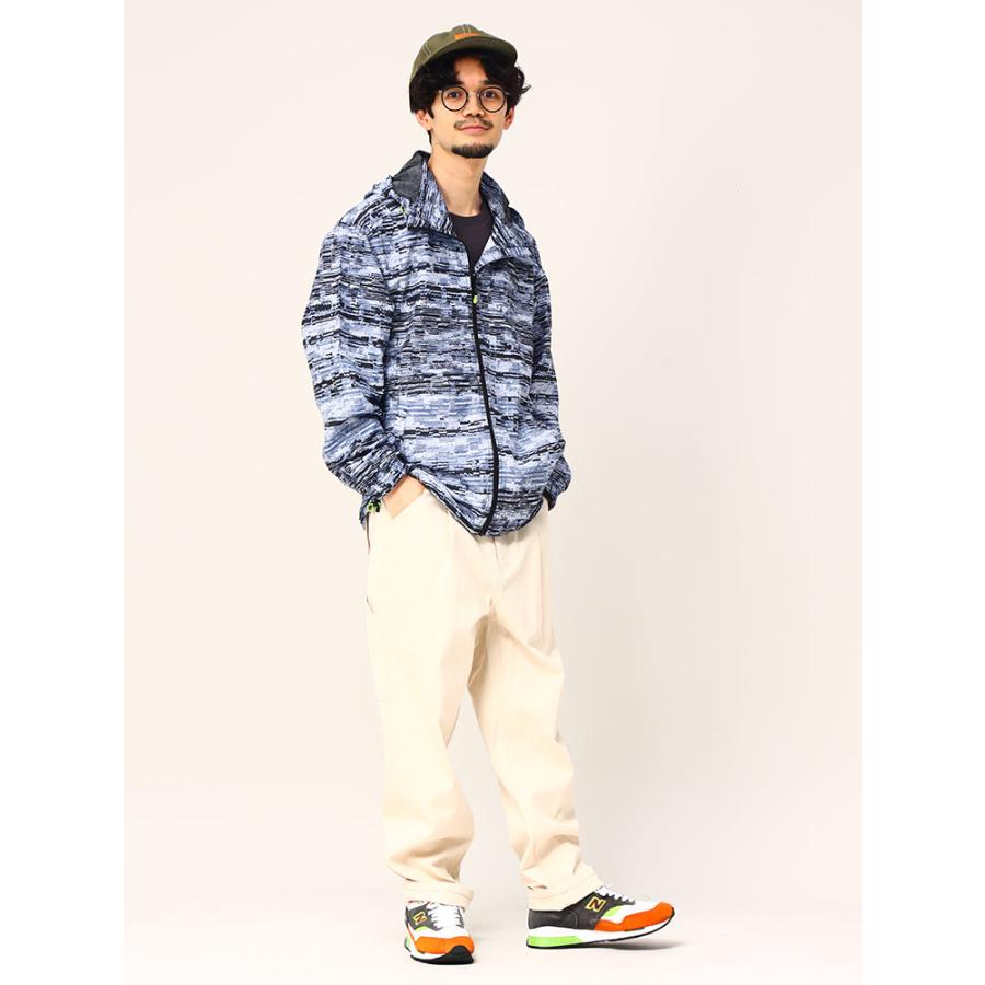 FIRST DOWN ファーストダウンベーシック ジャケット BASIC ナイロンジャケット ウィンドブレーカー 撥水 ポケッタブル 総柄プリント フルジップ 4451033 : 原宿ゼン ...