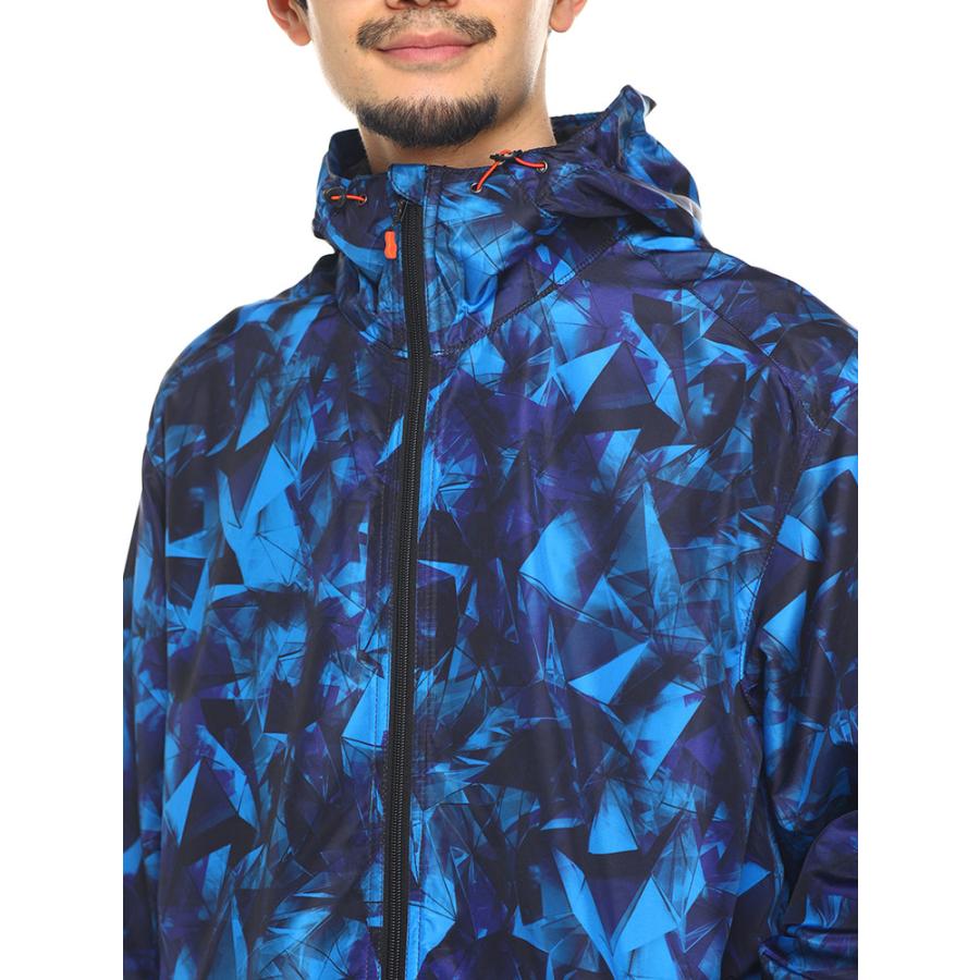 FIRST DOWN ファーストダウンベーシック ジャケット BASIC ナイロンジャケット ウィンドブレーカー 撥水 ポケッタブル 総柄プリント フルジップ 4451033 : 原宿ゼン ...