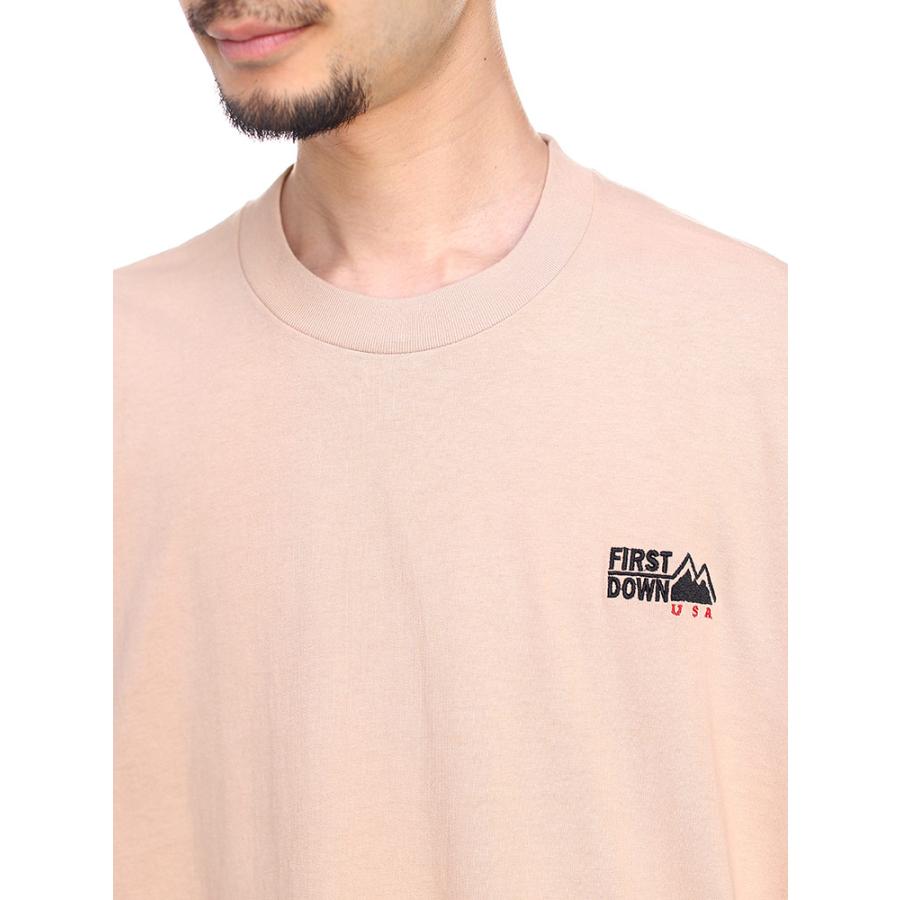 FIRST DOWN ファーストダウンユーエスエー Tシャツ ロゴ刺しゅう USA オーバーサイズ クルーネック ユニセックス 半袖 メンズ F401004C : 原宿ゼンモール - 通販 ...