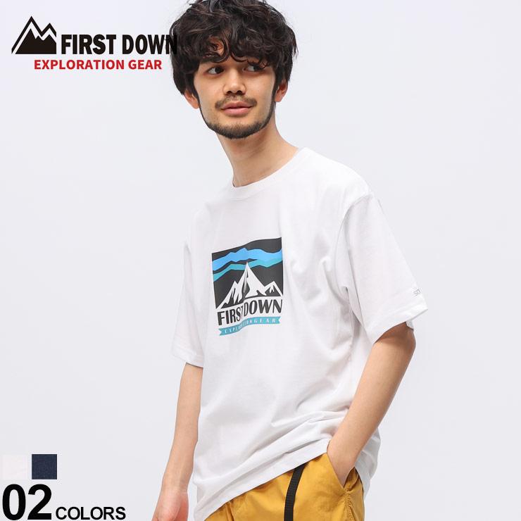 ファーストダウン Tシャツ ボックスロゴ アウトドア 半袖 ストレッチ FIRST DOWN トップス メンズ ユニセックス キャンプ 6051635 : 原宿ゼンモール - 通販 ...