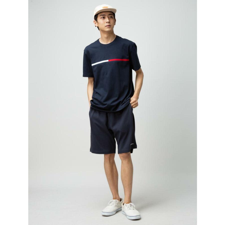 TOMMY HILFIGER トミーヒルフィガー Tシャツ ロゴ刺繍 ライン クルーネック 半袖 春 夏 7849807 : 原宿ゼンモール ...