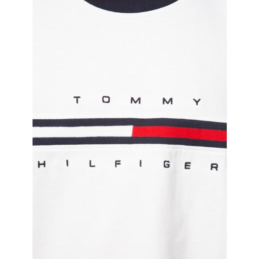 TOMMY HILFIGER トミーヒルフィガー Tシャツ ロゴ刺繍 ライン クルーネック 半袖 春 夏 7849807 : 原宿ゼンモール ...