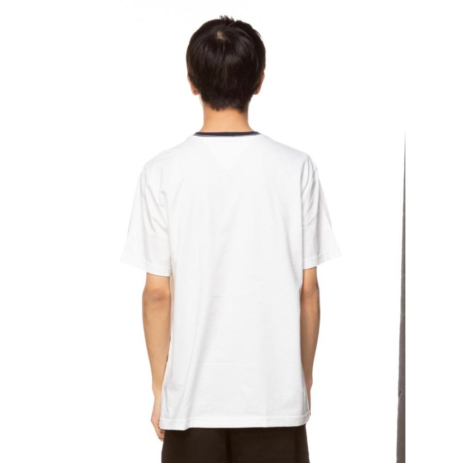 TOMMY HILFIGER トミーヒルフィガー Tシャツ ロゴ刺繍 ライン クルーネック 半袖 春 夏 7849807 : 原宿ゼンモール ...