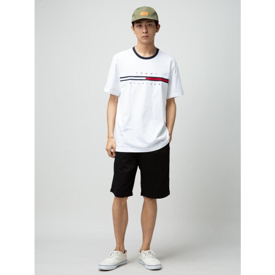 TOMMY HILFIGER トミーヒルフィガー Tシャツ ロゴ刺繍 ライン クルーネック 半袖 春 夏 7849807 : 原宿ゼンモール ...