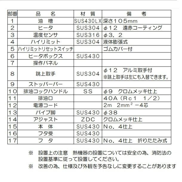 MEF-T18B マルゼン 電気天ぷらフライヤー 3φ200V クリーブランド :MEF-T18B:業務用厨房機器販売cleaveland - 通販 - Yahoo!ショッピング