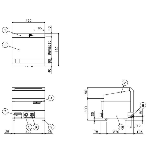 マルゼン（厨房機器） MGG-044TB マルゼン グリドル クリーブランド : 業務用厨房機器販売cleaveland - 通販 - Yahoo!ショッピング