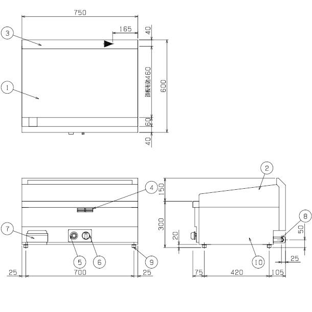 マルゼン（厨房機器） MGG-076TB マルゼン グリドル クリーブランド : 業務用厨房機器販売cleaveland - 通販 - Yahoo!ショッピング