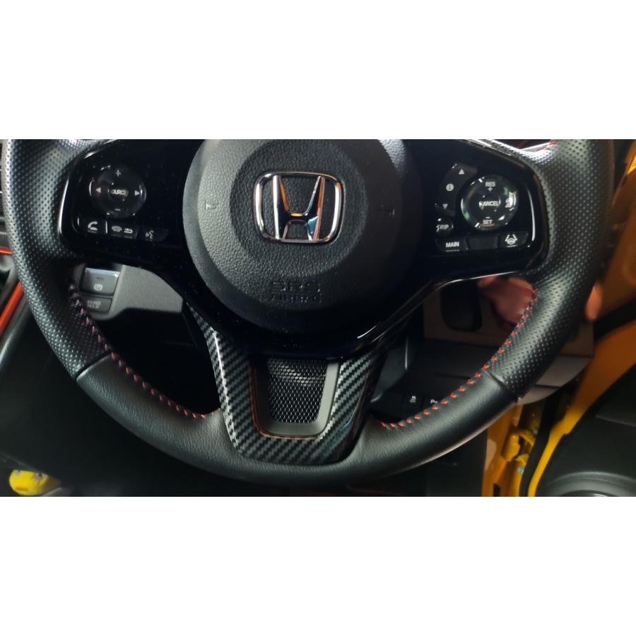 Nシリーズ用 ステアリングガーニッシュ カーボン調パネル N-BOX・N-WGN・N-ONE（JF3/JF4 JG3/JG4 JH3/JH4） : steeringgarnish-a ...