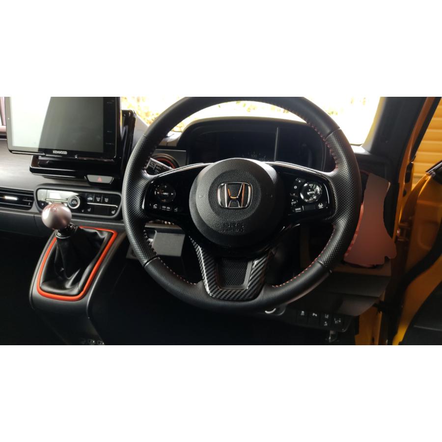 Nシリーズ用 ステアリングガーニッシュ カーボン調パネル N-BOX・N-WGN・N-ONE（JF3/JF4 JG3/JG4 JH3/JH4） : steeringgarnish-a ...