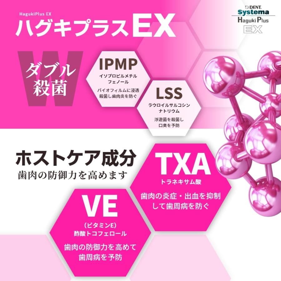 LION 歯みがき粉 ライオン Systema Haguki Plus EX システマハグキプラスEX 90g 3本 歯周病予防 フッ素配合 送料無料 : アットイーハ - 通販 ...