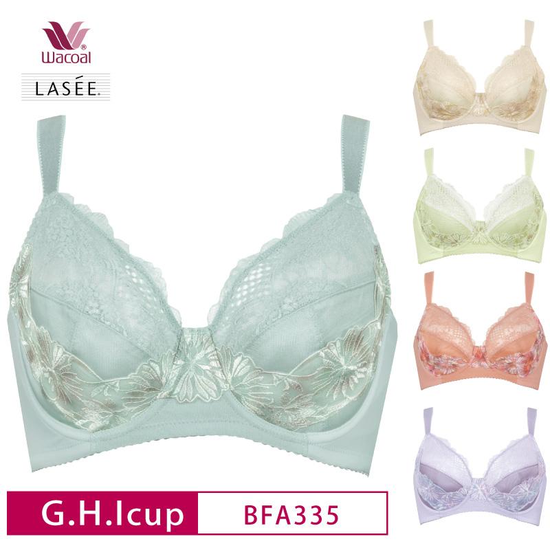 LASEE ワコール ラゼ ブラジャー BFA335 レディース 35G 35series 脇から背中のラインすっきり フルカップ Wacoal G・H・Iカップ 3Y : インナーショップ ...