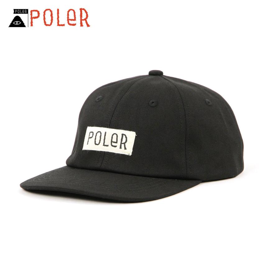 ポーラー キャップ メンズ レディース 正規販売店 POLER 帽子 FURRY FONT COTTON 6P CAP 251MCV0087-BLK BLACK : ブラインド専門店 ...