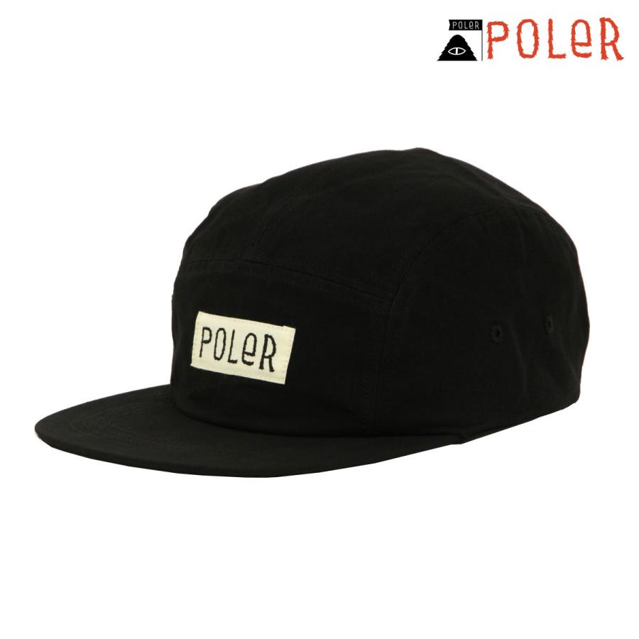 ポーラー メンズ レディース キャップ 正規販売店 POLER ロゴ 帽子 5パネルキャップ FURRY FONT 5P CAP DC 241MCV0281-BLK BLACK ...