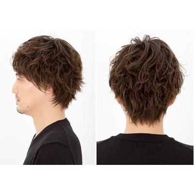 ヘアネット付 ラパンドアールオム ラフグランジ ローライトブラウン