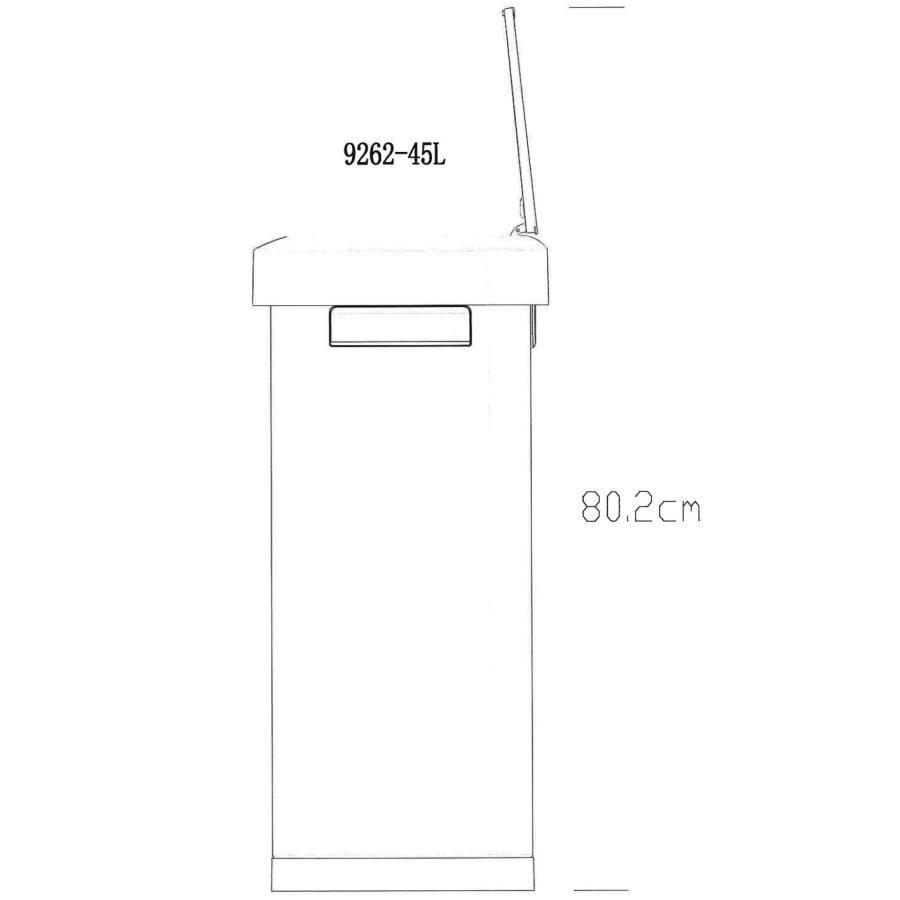 EKO JAPAN ホライゾンセンサービン EK9262P-45L-WH | 26.8x39x59.8cm 自動開閉 蓋つき ゴミ箱 1年保証 : i-shopさくら Yahoo!店 - 通販 ...