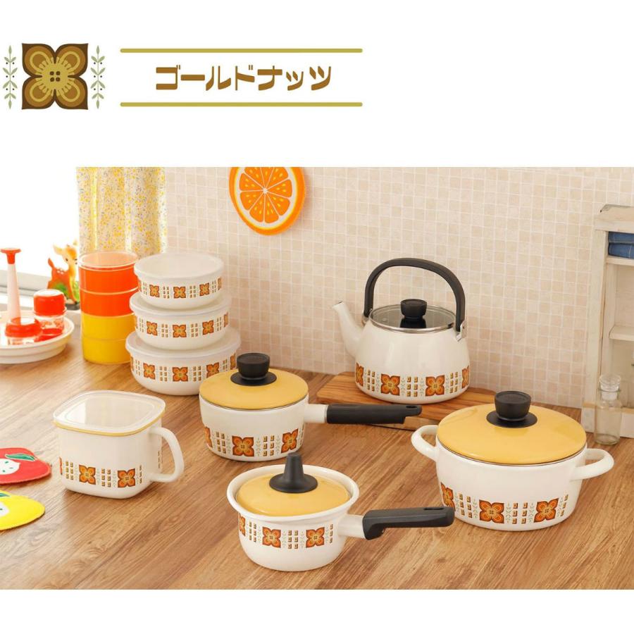 富士ホーロー 70年代復刻柄 昭和 レトロ 琺瑯 片手鍋 ミルクパン 14cm IH対応 メモリーズ FJ-14M 全2色 : fj-14m : i-shopさくら Yahoo!店 - 通販 ...