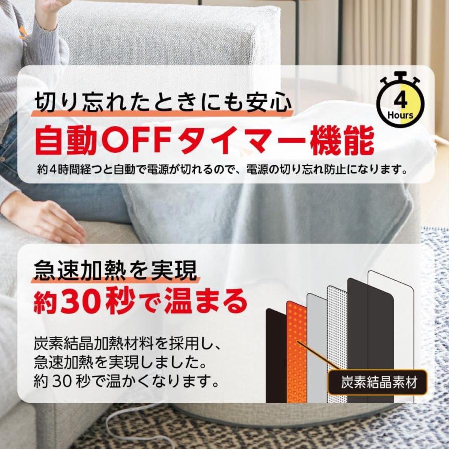 LITHON 【TBS ひるおびで紹介】LITHON ライソン KSHT-002A 巻くコタツ 足暖 SOKUDAN 毛布付き 足元360°暖房 足裏加熱 パネルヒーター こたつ 足温器 ...