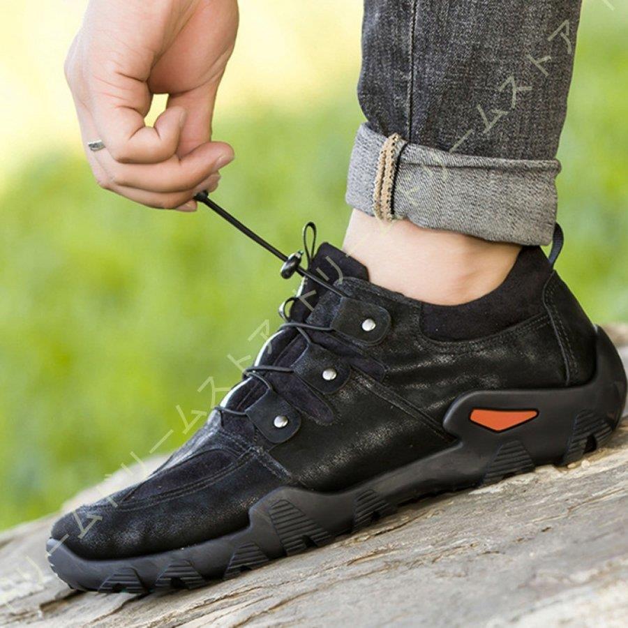 トレッキングシューズ メンズ ハイキングシューズ トレッキングブーツ 登山靴 アウトドアシューズ 防滑 レトロ ウォーキングシューズ 防水 大きいサイズ : huawu-0515-dsx469 ...