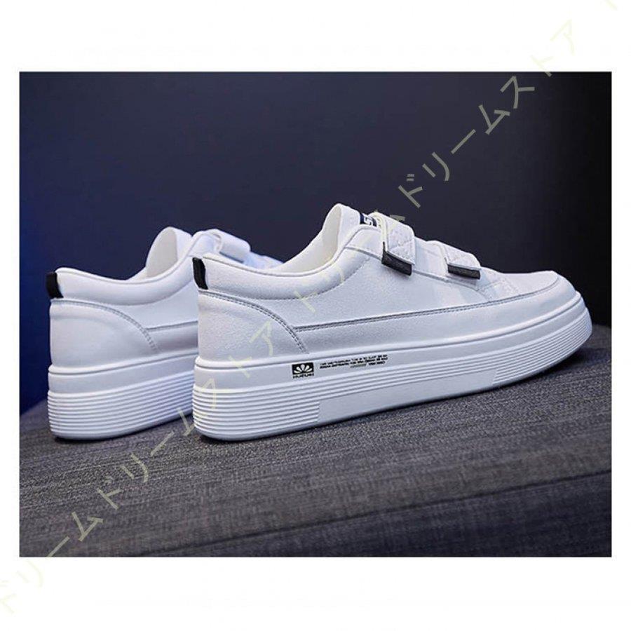 スニーカー マジックテープ スリッポン レディース 歩きやすい スニーカー ぺたんこ ローカット 厚底 通気性 シンプル 履きやすい カジュアル ファッション : huawu-0515 ...