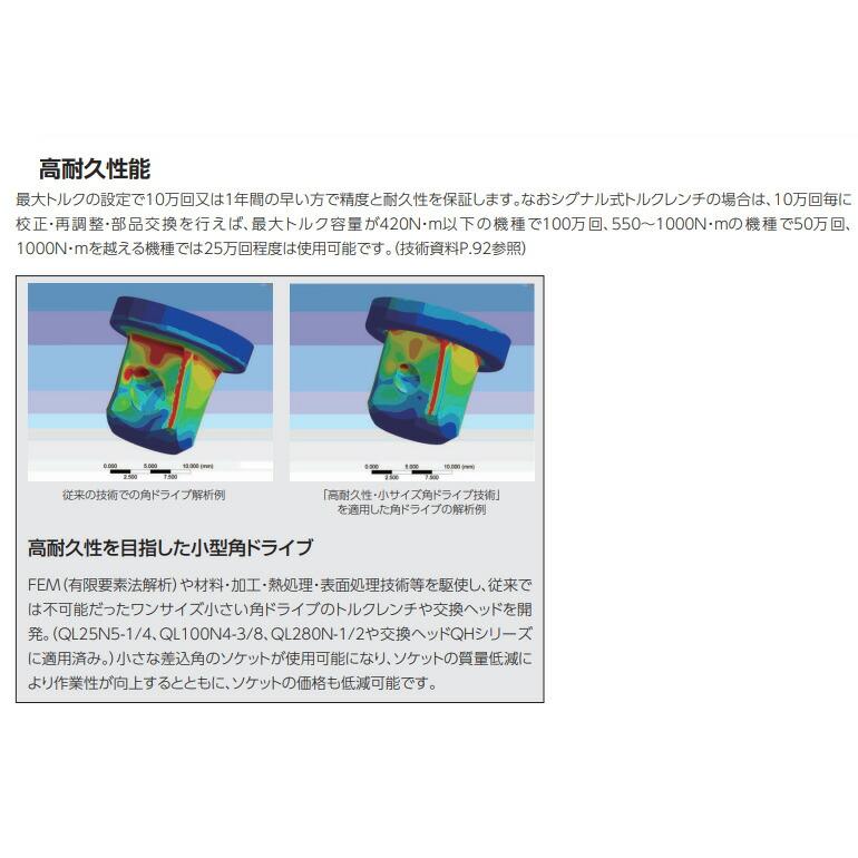 在庫あり 東日 QL280N-1/2 ラチェット付プリセット形 トルクレンチ 40〜280N.m （角ドライブ 12.7mm仕様 ...